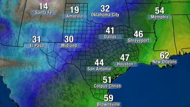 Highs And Lows Weather Map - United States Map