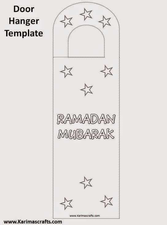 Karima's Crafts: Islamic Doorknob Hangers - 30 Days of Ramadan Crafts