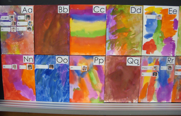 Reggio inspired alphabet lines - rubber boots and elf shoes