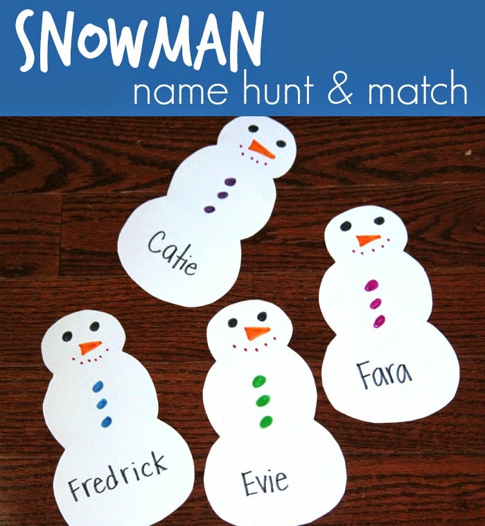 Toddler Approved Snowman Name Hunt Match For Preschoolers toddler-approved-snowman-name-hunt-match-for-preschoolers