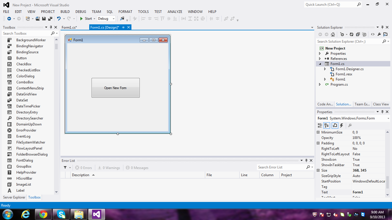 How To Add New Form New Window In C Net With Visual Studio 2012 how-to-add-new-form-new-window-in-c-net-with-visual-studio-2012