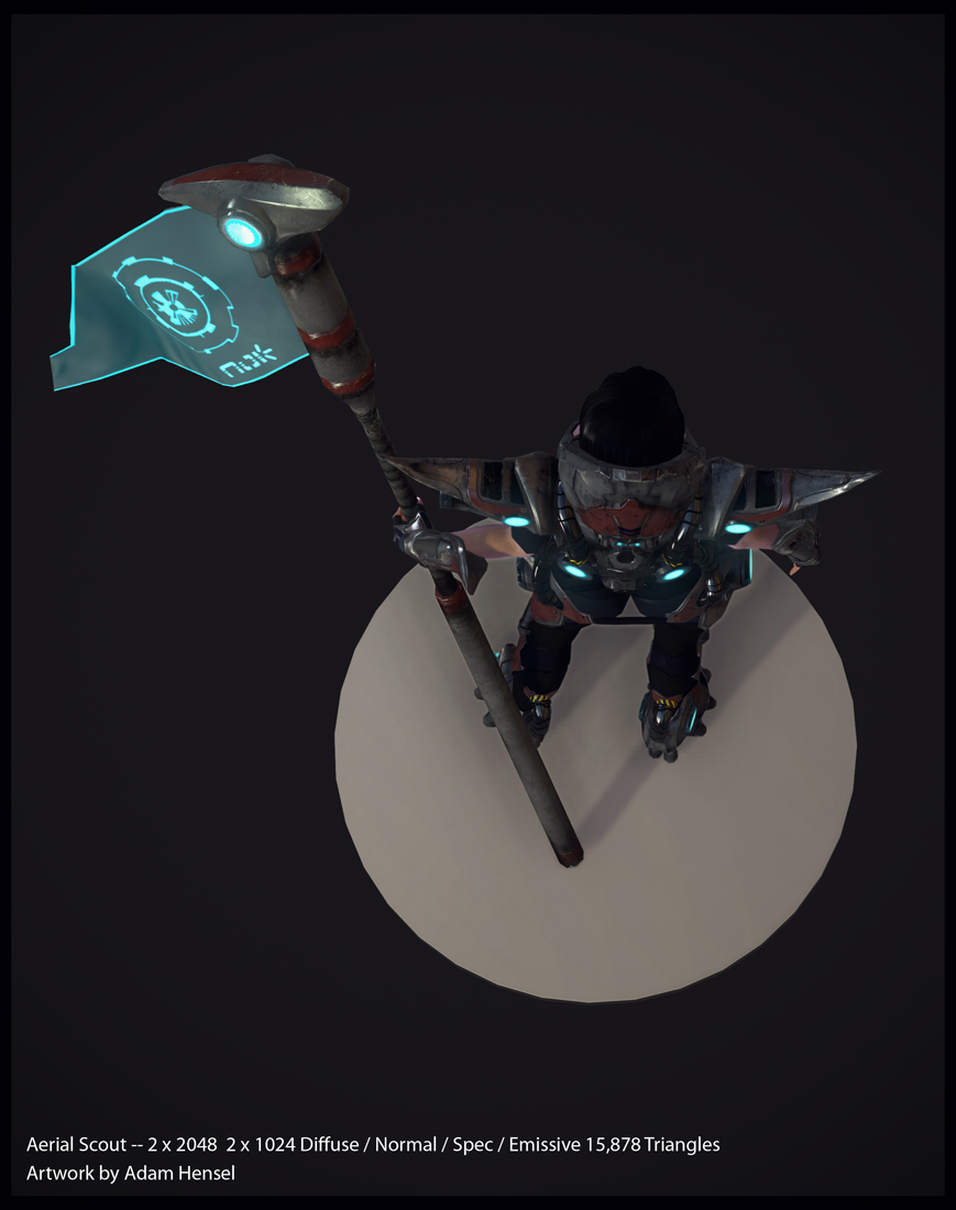 Aerial Scout Game Character — polycount