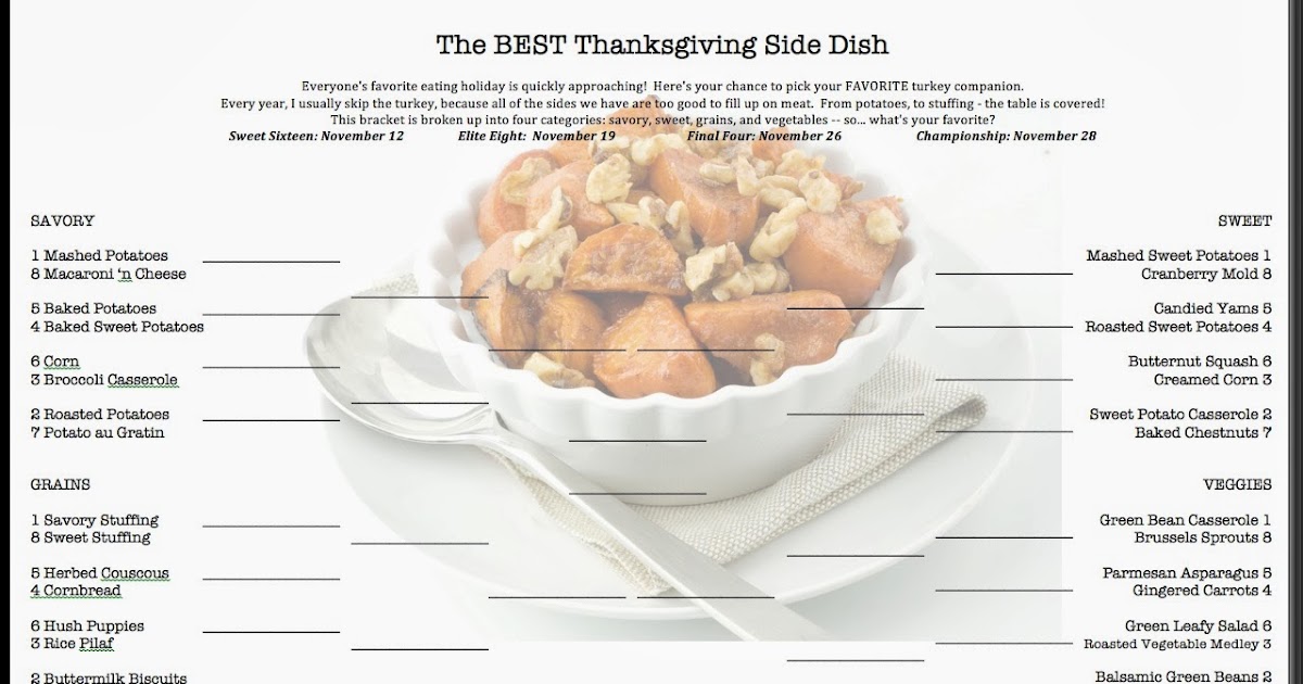 The Thanksgiving Side Dish Challenge!