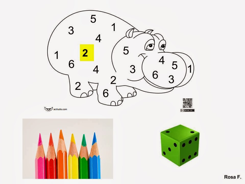 Maestra de Infantil: Jugamos con los números. Fichas.