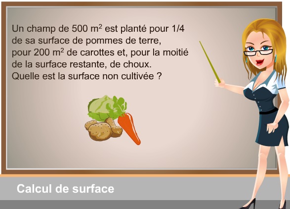 QCM-CONCOURS-GRATUITS: 33 Maths. Calcul d'une surface QCM-CONCOURS-GRATUITS: 33 Maths. Calcul d'une surface