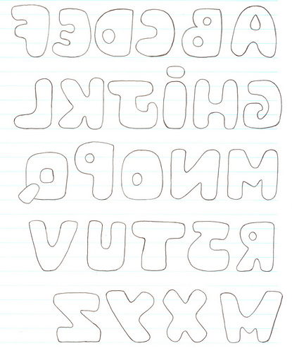Letras del abecedario para patchwork - Imagui