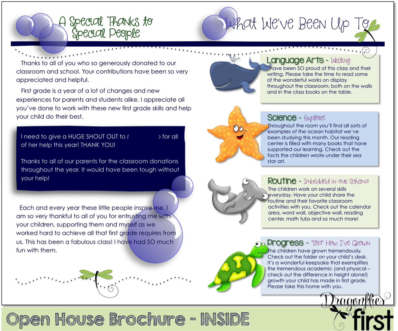 Open House – A Growth Showcase! – Traci Clausen – Engaging Teaching