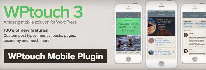 Plugin WPtouch - Plugin Wordpress Untuk Tampilan Mobile | Just Share - Imam Adhe Pamungkas