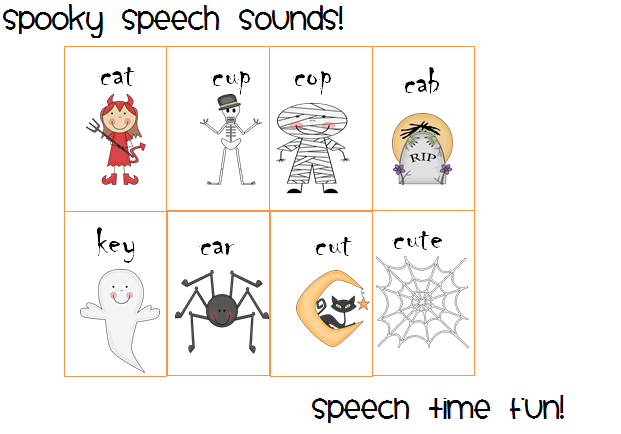 Spooky Speech Sounds! - Speech Time Fun: Speech and Language Activities