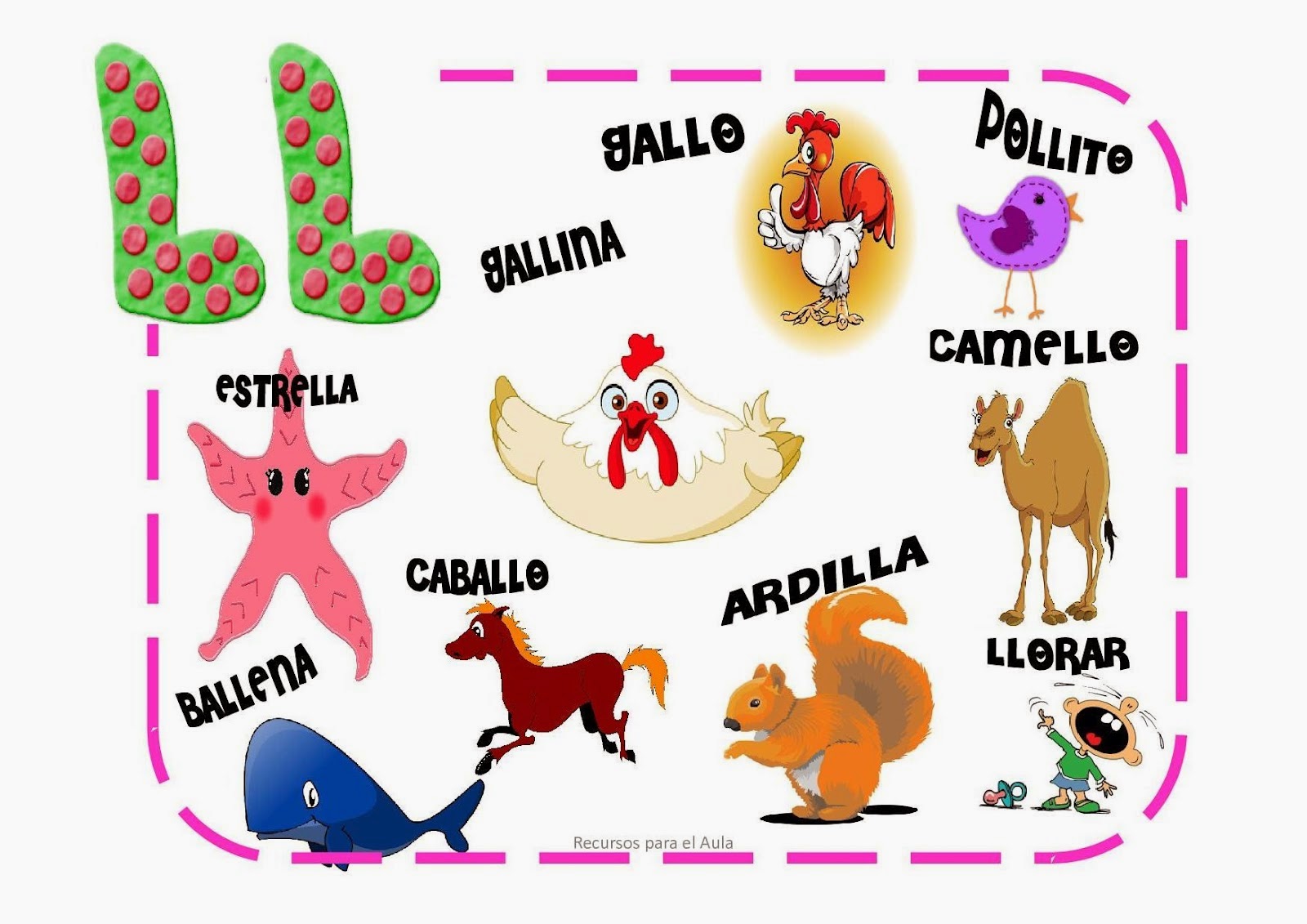 APRENDEMOS CON TODOS Y DE TODOS : NUEVA LETRA: LL ¿QUIÉN SERÁ EL PERSONAJE?