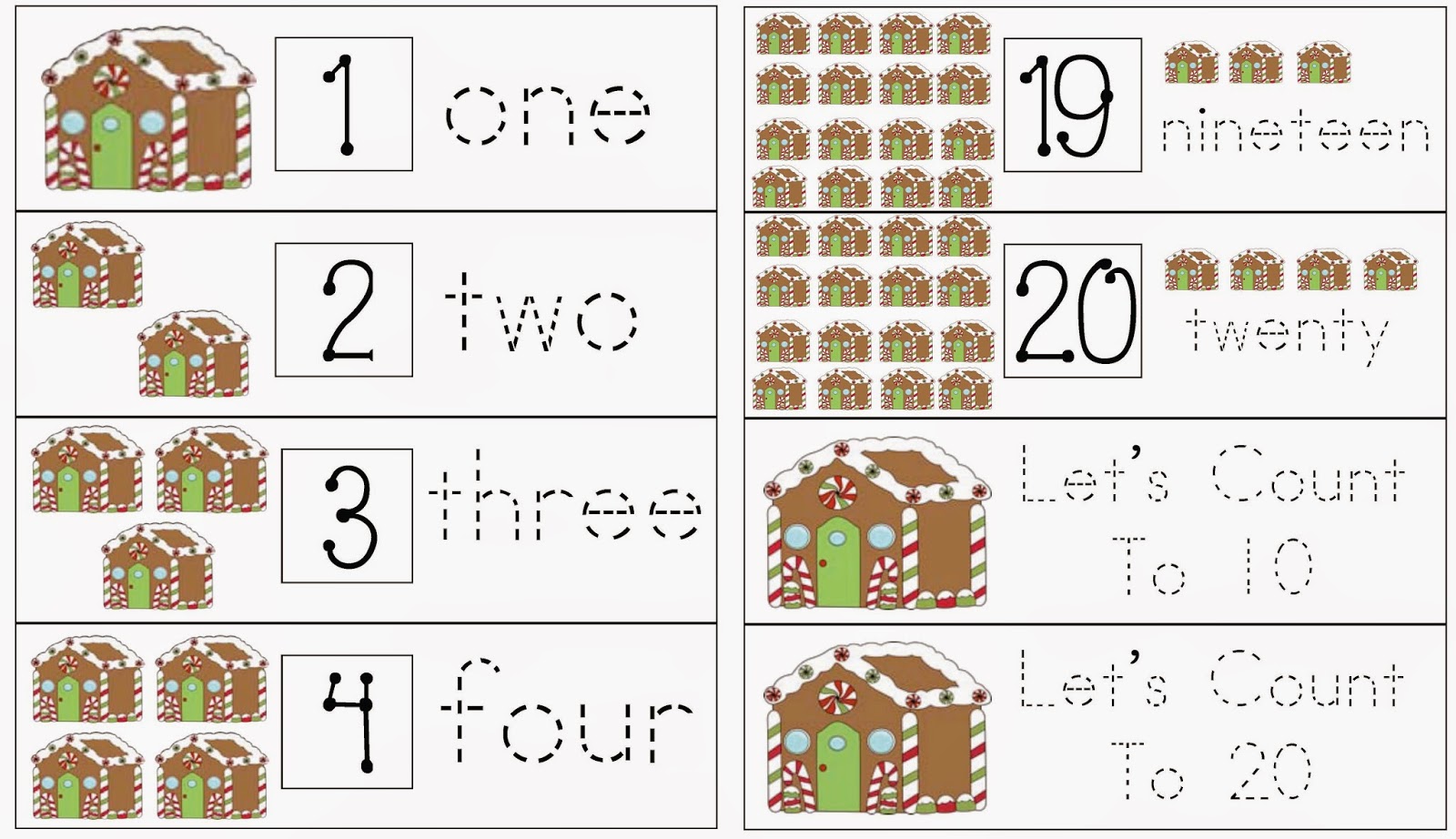 Classroom Freebies: Gingerbread House Math Fun