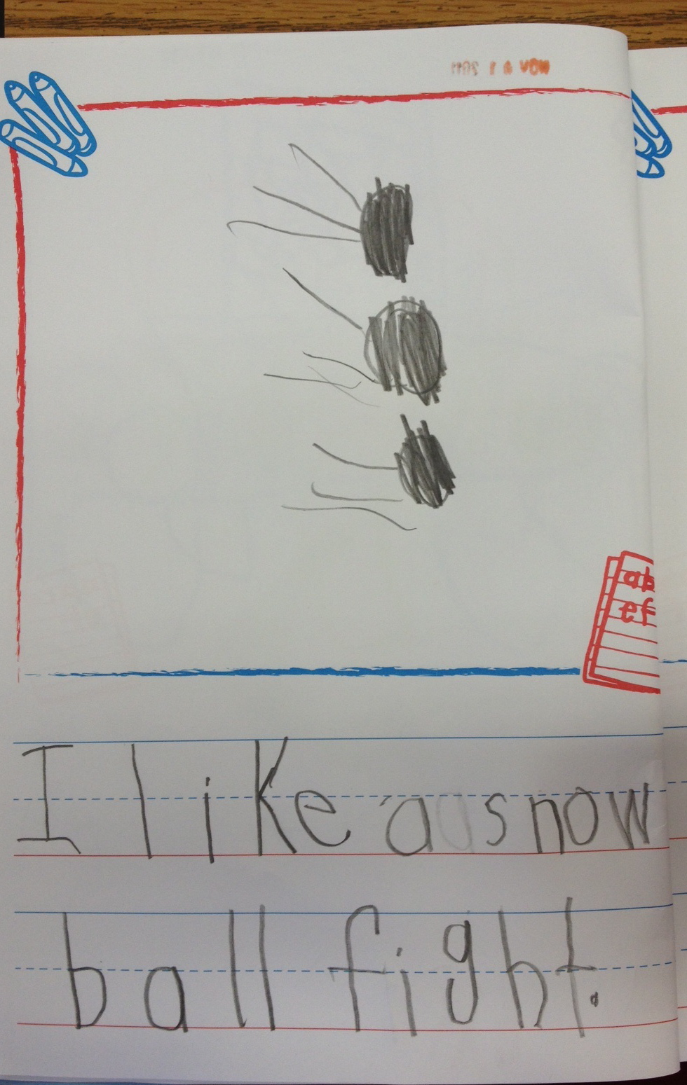 Snowball Fight - Apples & ABC's