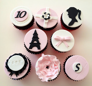 Baked By Design: Pretty French theme Cupcakes