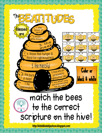 Bible Fun For Kids: The Beatitudes: Bee-Attitudes Bulletin Board & More!