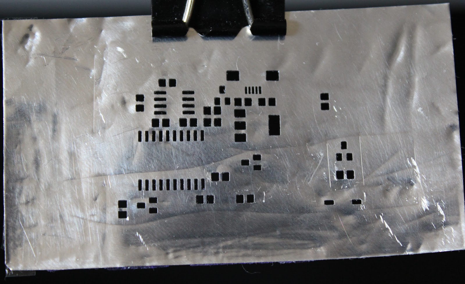 BonyBrown's... "Stuff": Home-made solder paste stencil
