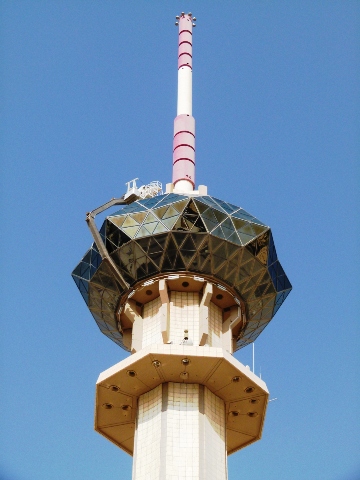 the viewing deck: Riyadh TV Tower of Saudi Arabia