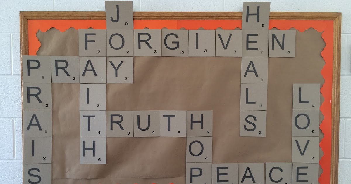 Scrabble Letters Bulletin Board