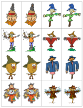 Free for kids: Scarecrow Memory Game