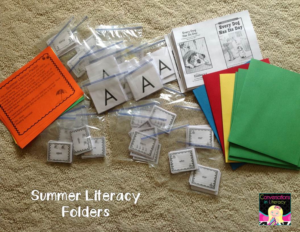 Summer Literacy Folders and Syllable Counting - Conversations in Literacy