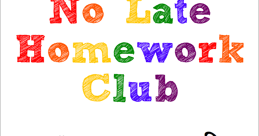 September No Late Homework Club | Fifth in the Middle