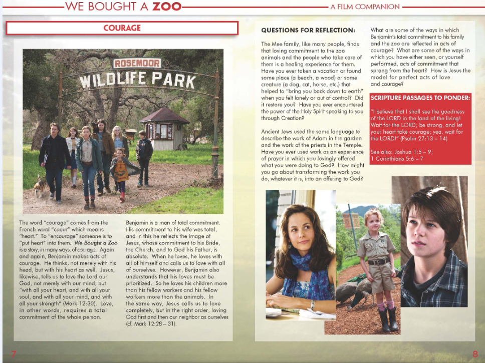 FREE PRINTABLE WE BOUGHT A ZOO STUDY GUIDE W/ CHRISTIAN VALUES - Mama ...