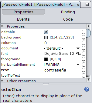 javax.swing.JPasswordField