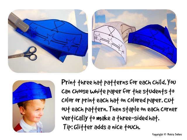 Sweet Tea Classroom: Presidents' Day Hat Paper Craft
