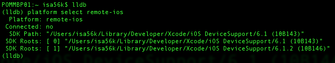 @isa56k - the ones and zeros: Remote Debugging iOS using lldb... @isa56k - the ones and zeros: Remote Debugging iOS using lldb...