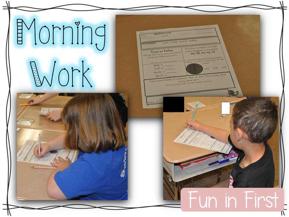 Common Core Morning Work for the ENTIRE year!! - Fun in First
