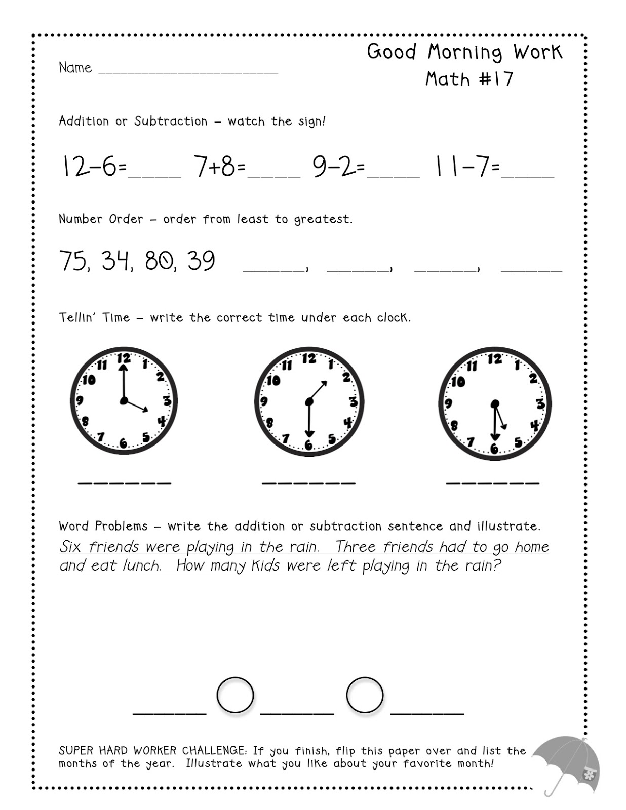 FIVE FOR FRIDAY + MORNING WORK FREEBIE - Teacher Idea Factory