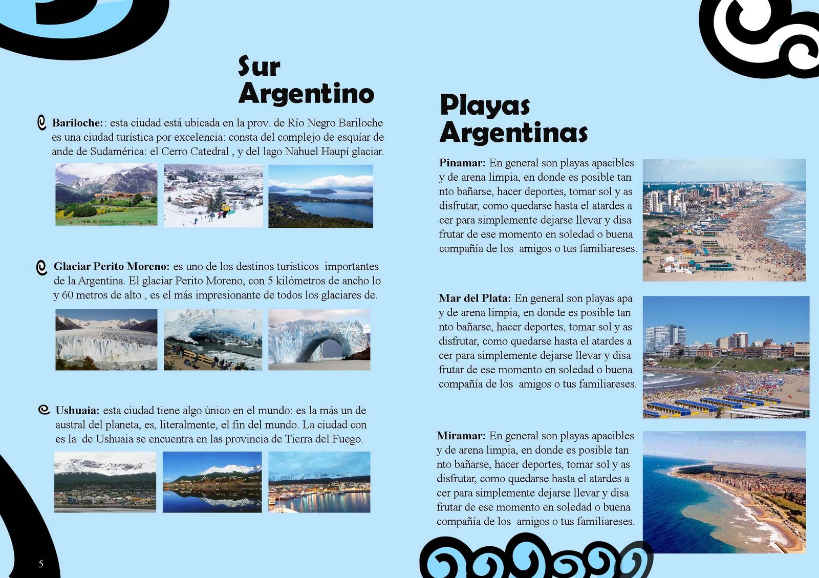 Ca, Mi Diseño: Visita Argentina - Folleto