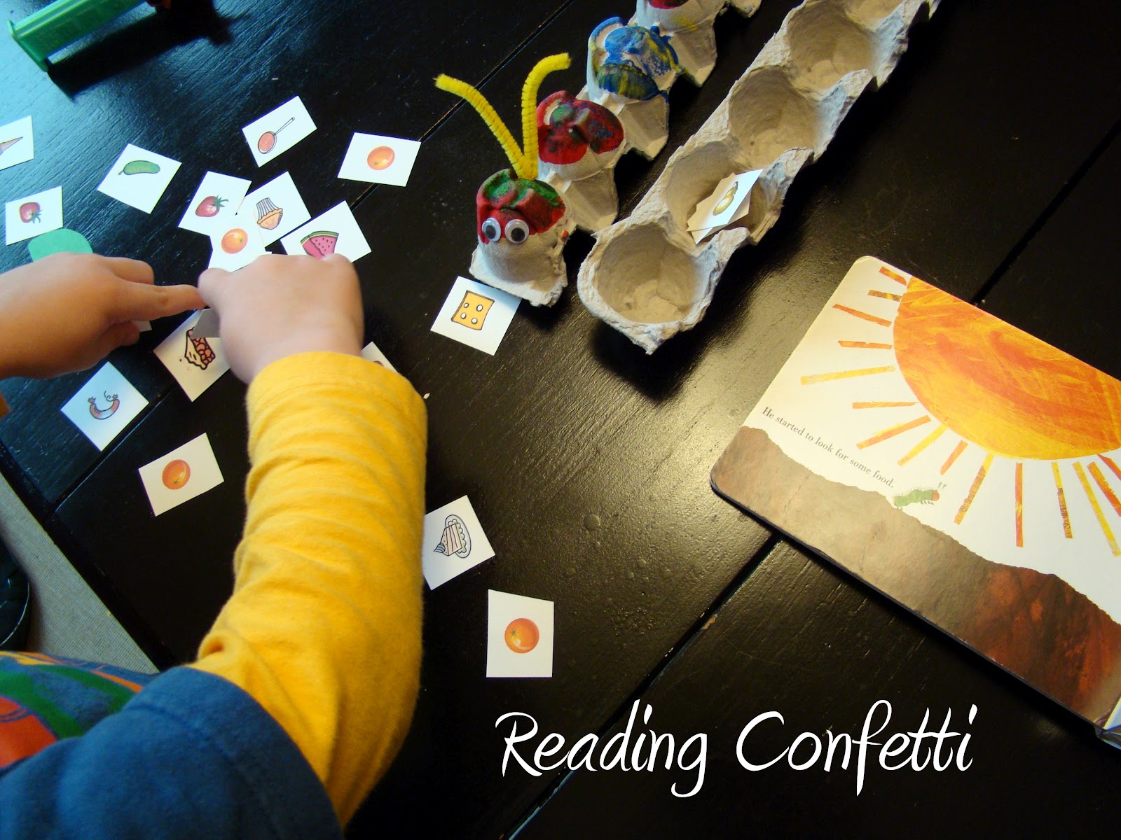 Feed the Very Hungry Caterpillar & Printable ~ Reading Confetti
