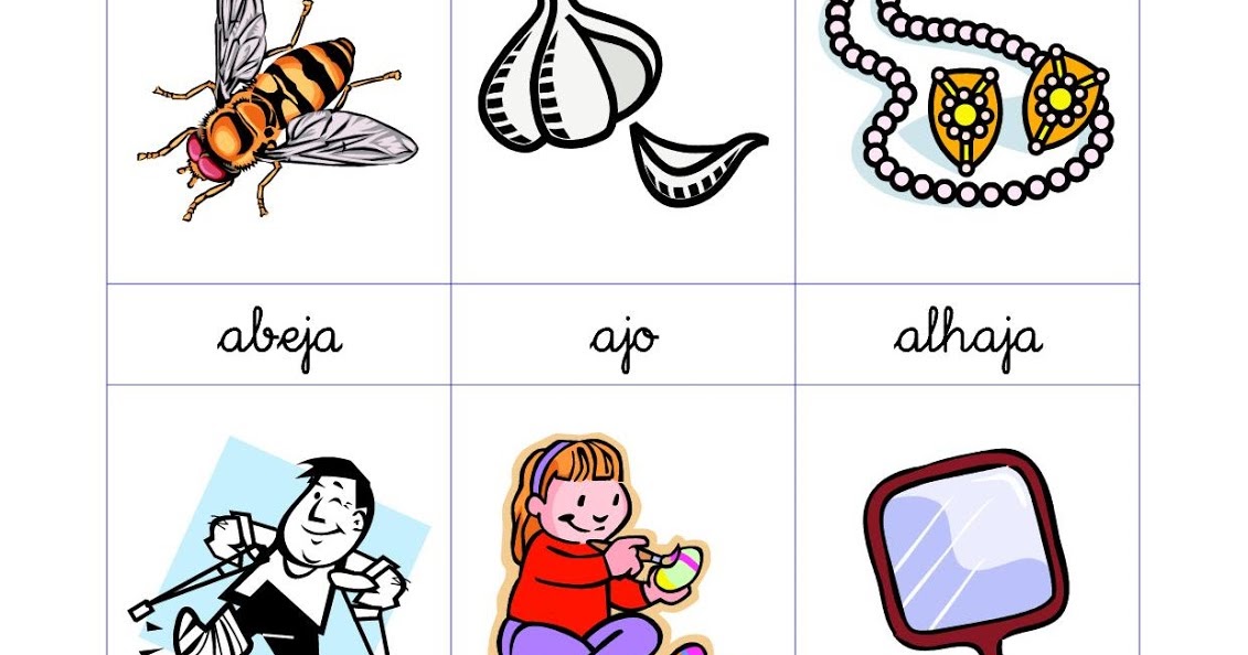 Maestr@s de Audición y Lenguaje: BARAJA FONEMA /J/ POSICIÓN DIRECTA