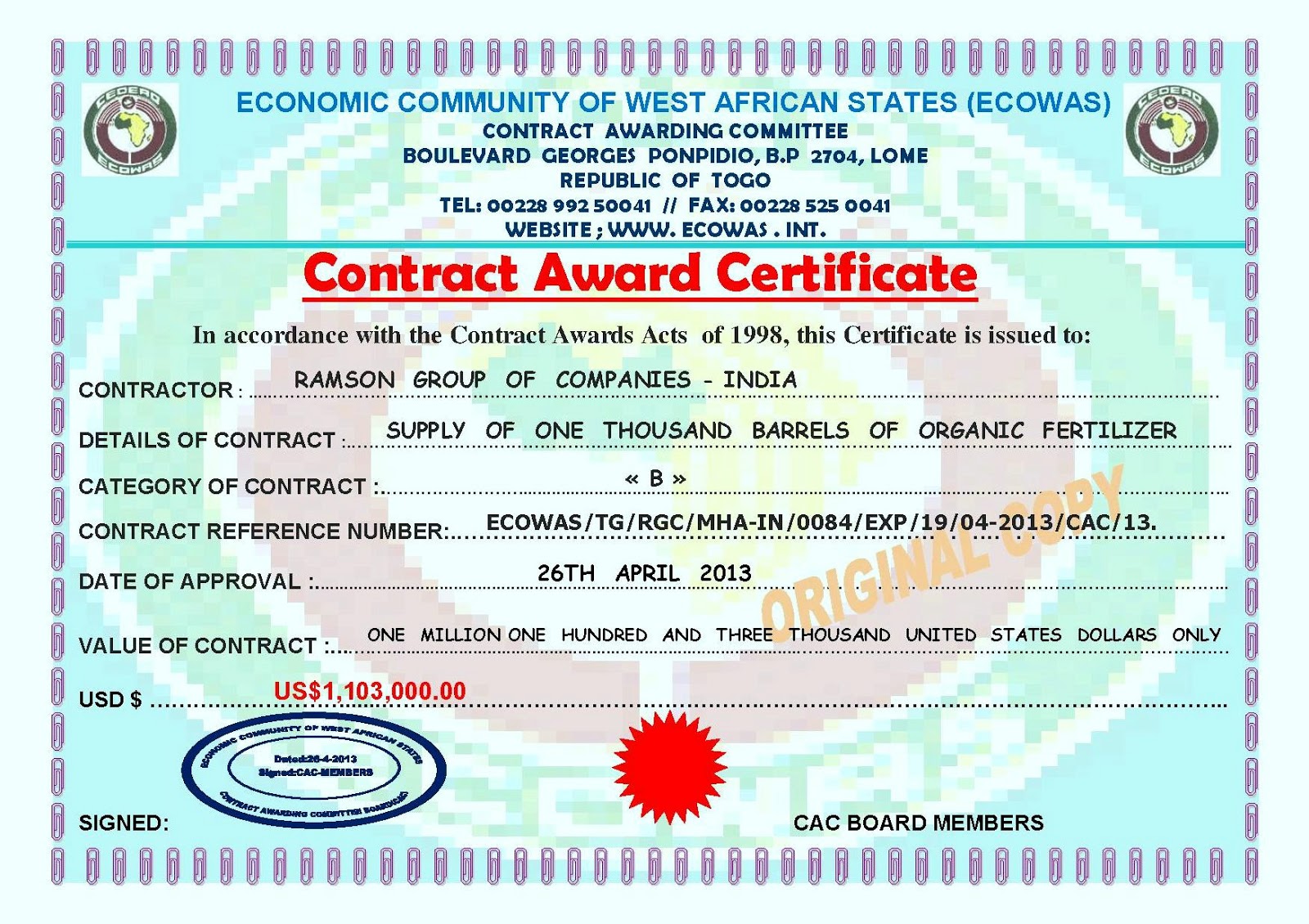 COMPANIES OTHER ACHIVEMENTS Ramson Group Of Companies companies-other-achivements-ramson-group-of-companies