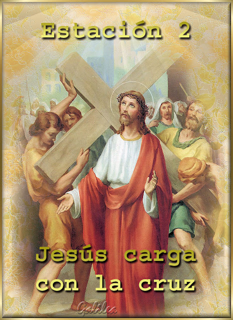 Testimonios para Crecer: Segunda Estación JESÚS CARGA CON LA CRUZ Testimonios para Crecer: Segunda Estación JESÚS CARGA CON LA CRUZ