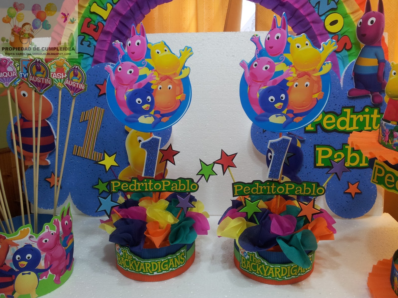 Decoración de cumple de los Backyardigans - Imagui