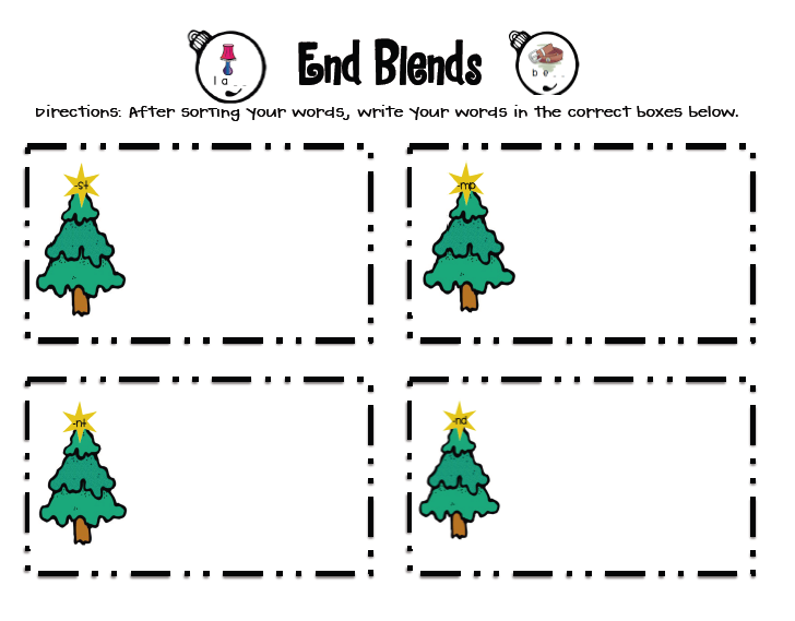 December Center Menu - Sarah's Teaching Snippets