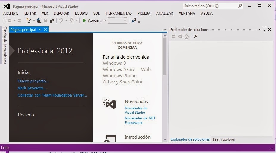 Primer Proyecto en Visual C#