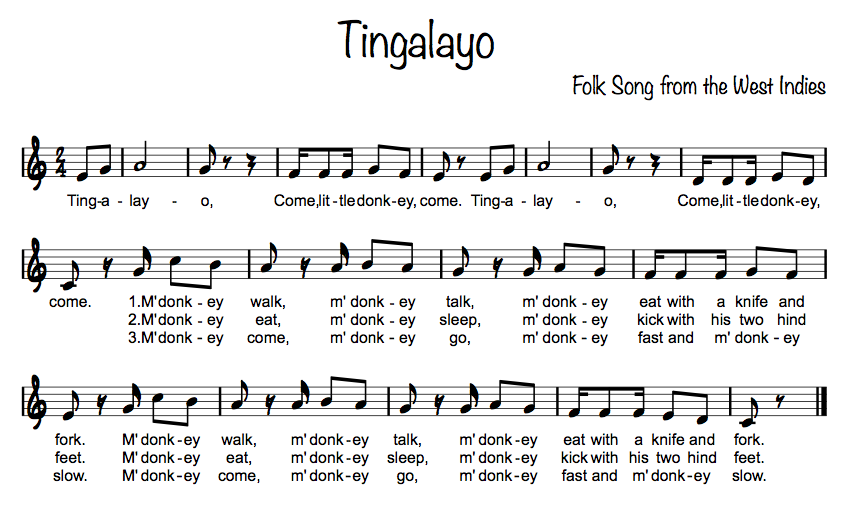 Music Program: Explore the World - Beth's Notes