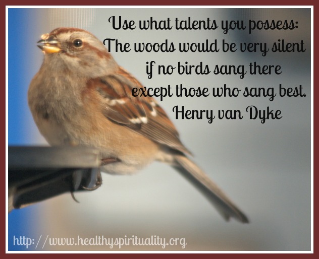 Sing Your Song - Quote for the Week - Healthy Spirituality