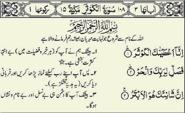 Surah e Kausar In Urdu Translation Fun On Hae surah-e-kausar-in-urdu-translation-fun-on-hae