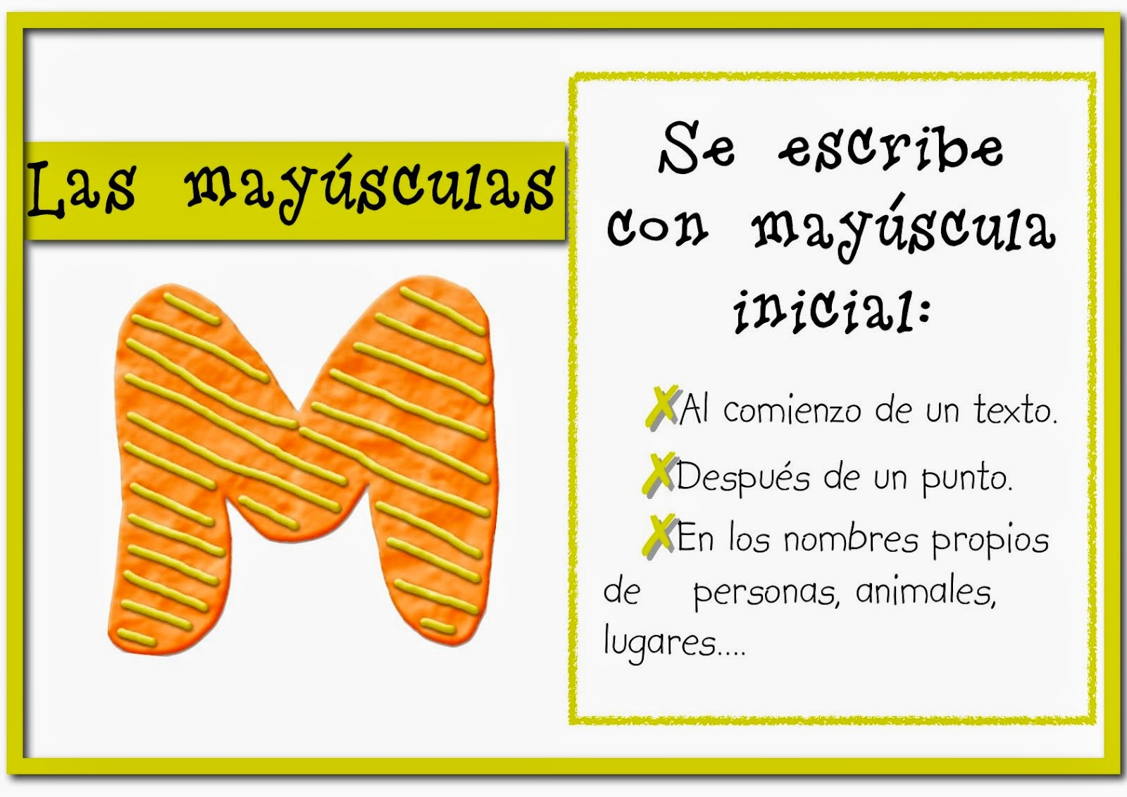 Ortografía quiero aprender: Uso de las mayúsculas