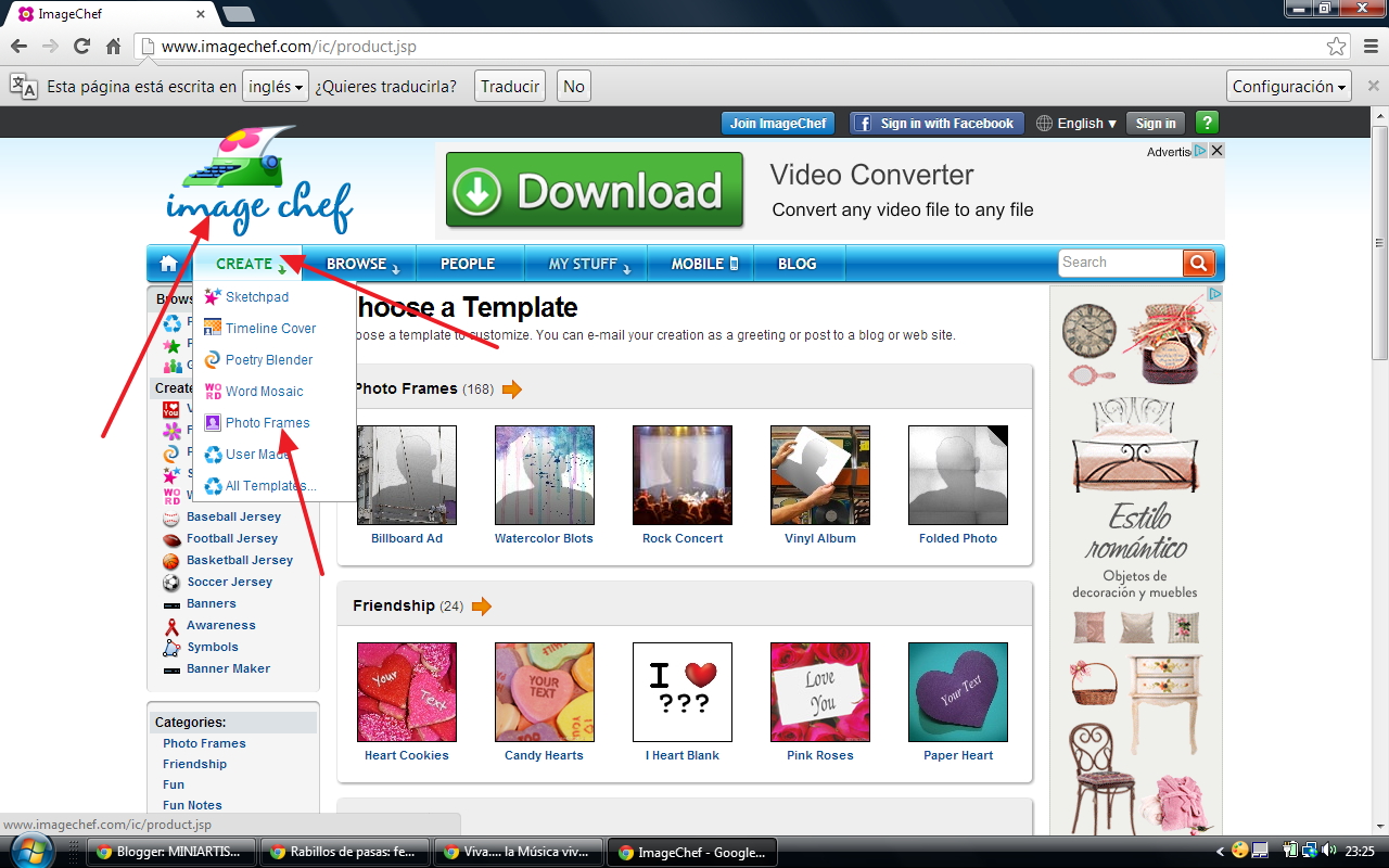MINIARTISTAS: Imagechef