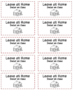 Homework Folder Labels | Time 4 Kindergarten