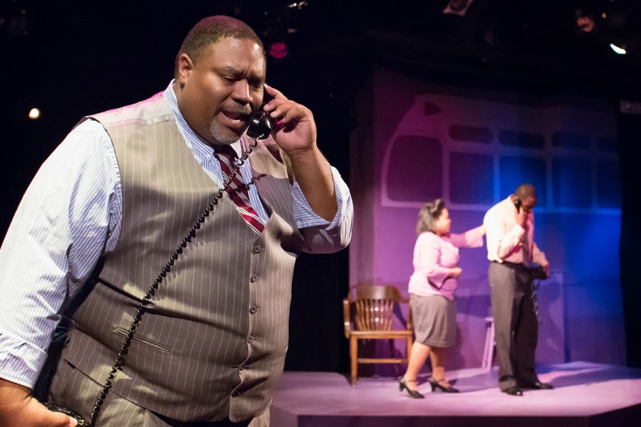 Left to right: Ron Lackey (E.D. Nixon), Shon Ruffin (as Coretta Scott ...