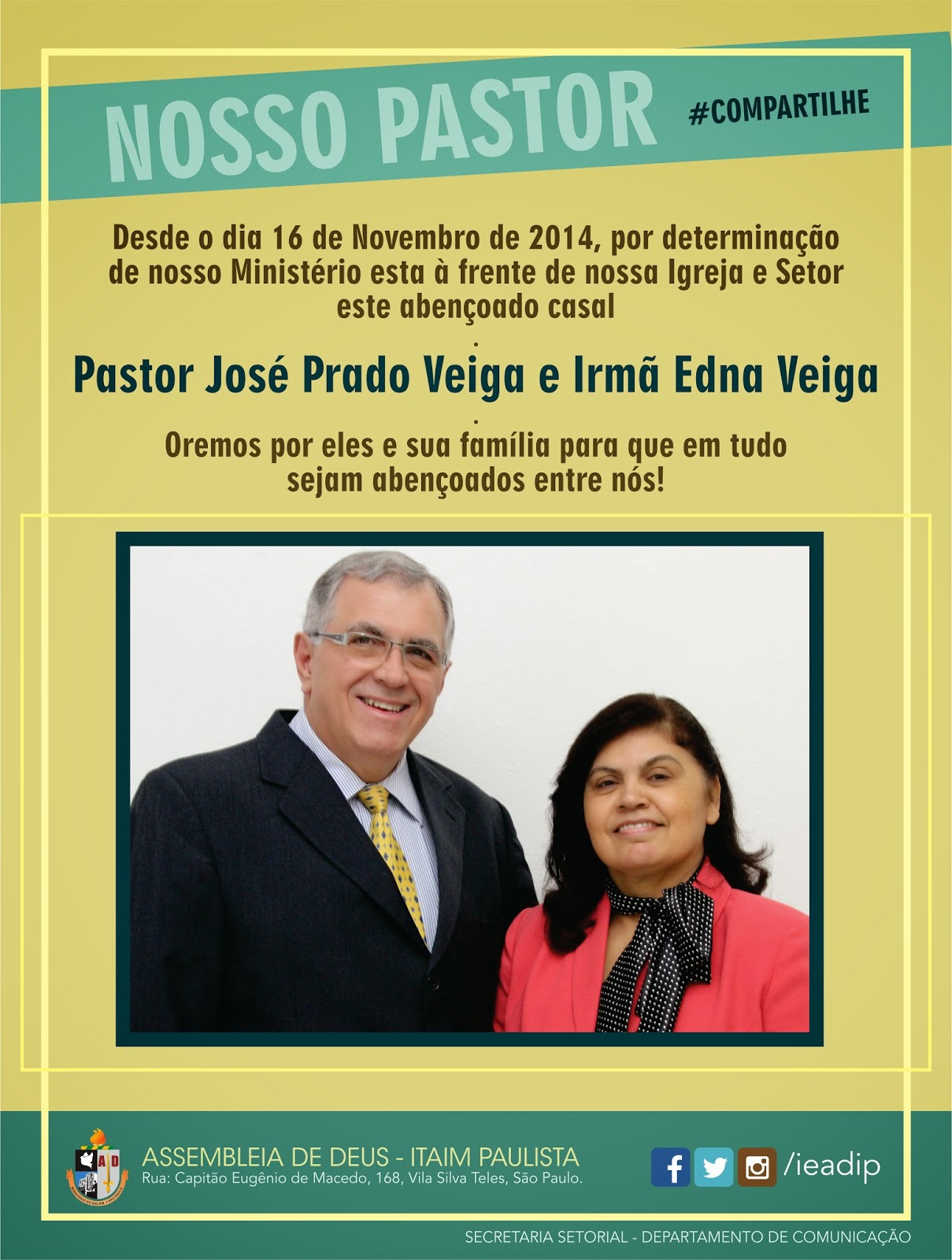Blog do Bertulino: IEADIP - Novo Pastor na AD Itaim Paulista (SP). Blog do Bertulino: IEADIP - Novo Pastor na AD Itaim Paulista (SP).