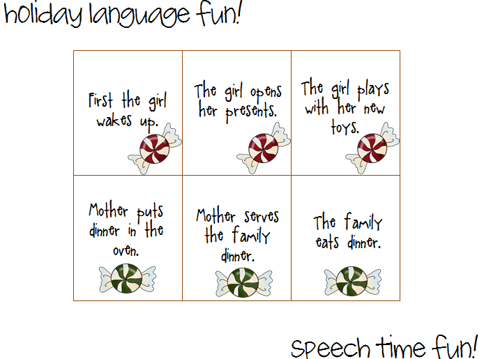 Holiday Language Fun! - Speech Time Fun: Speech and Language Activities