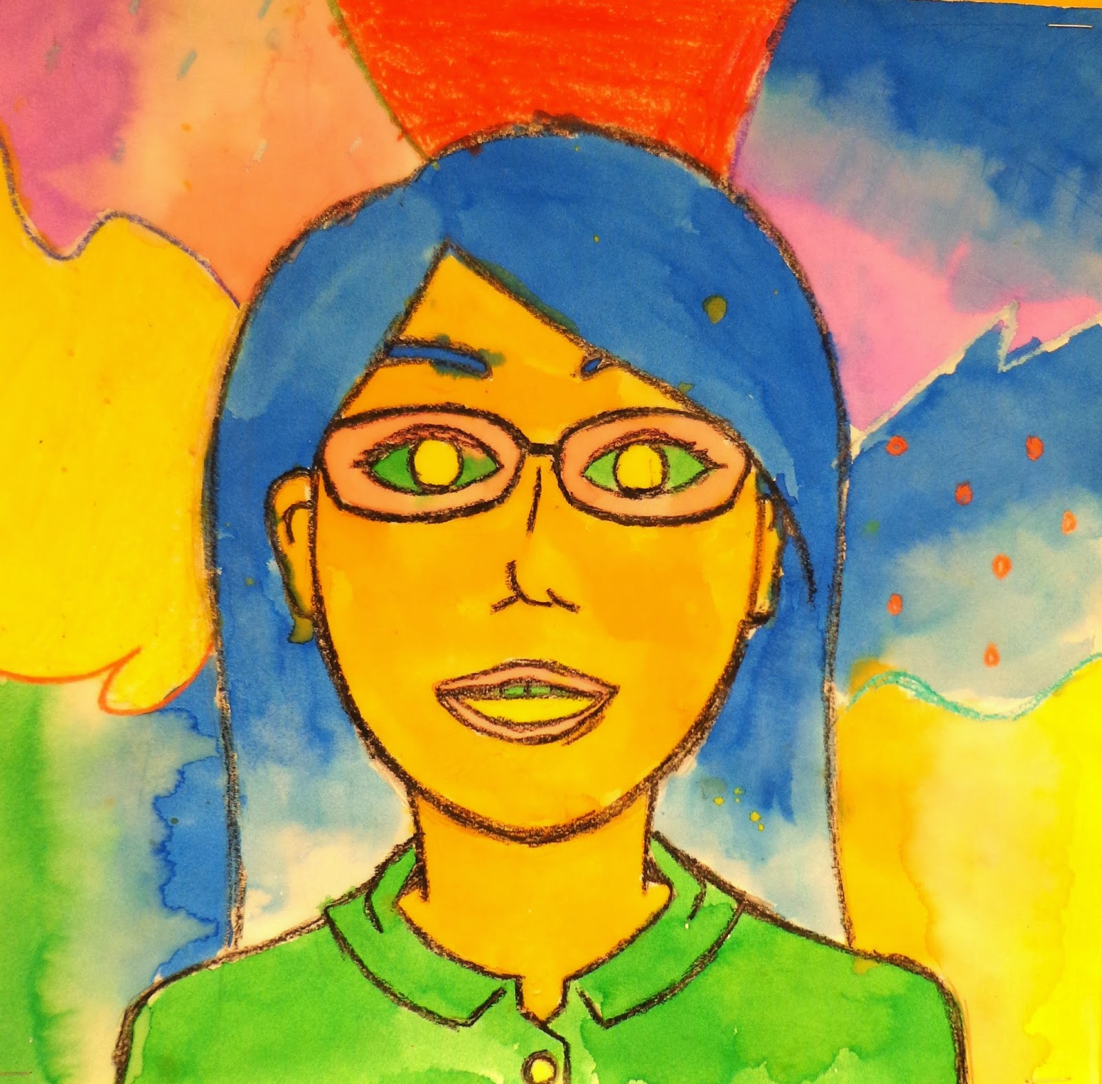 The Art Factory: Watercolor Self-Portraits