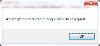 Lỗi : an exception occurred during a webclient request C#|cskt.net