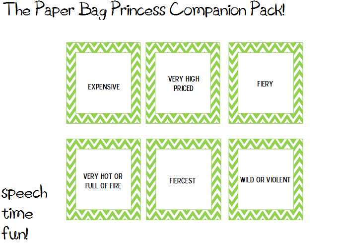 The Paper Bag Princess Storybook Companion Pack! - Speech Time Fun ...